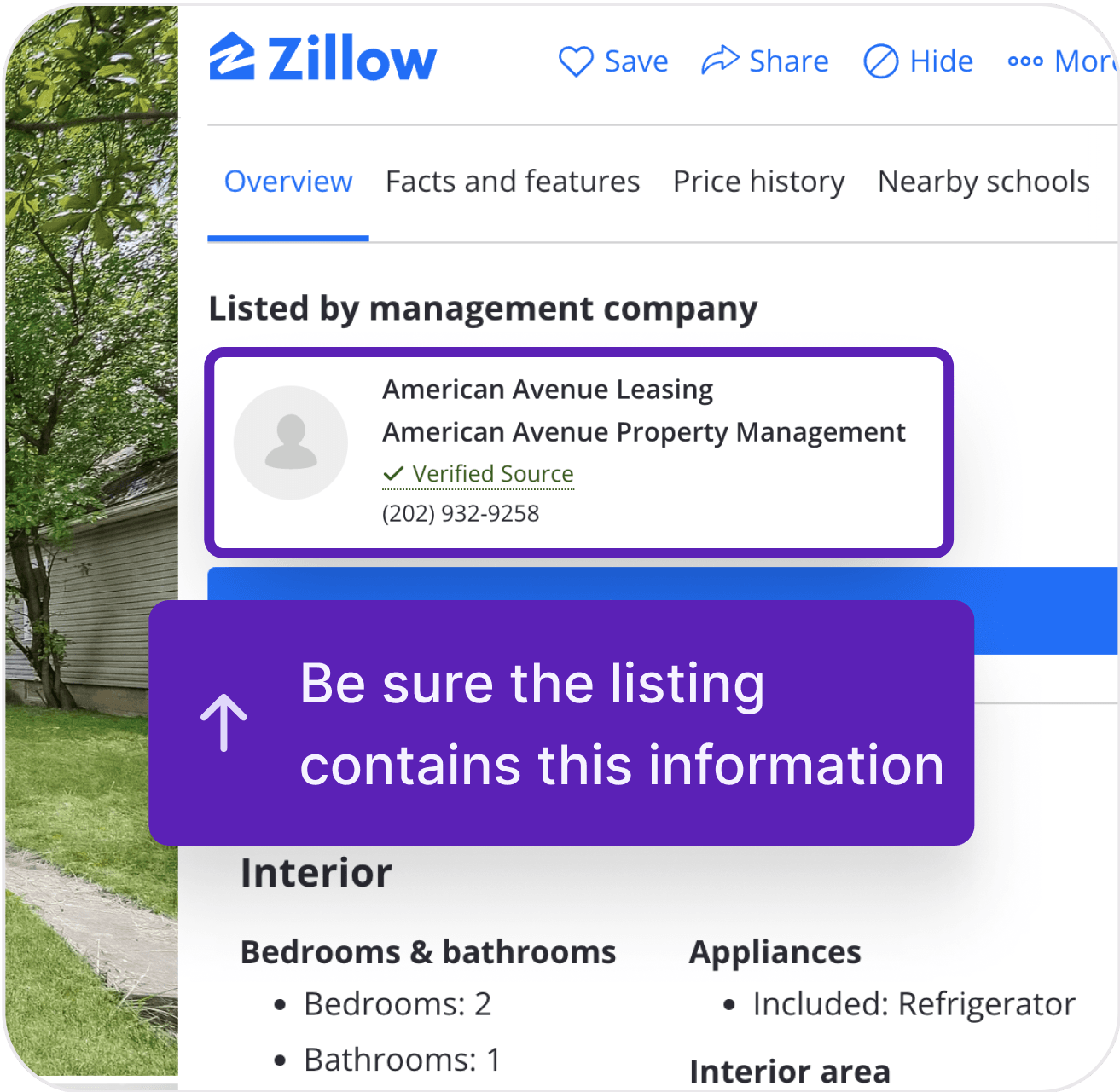 Never trust owners/agents on: